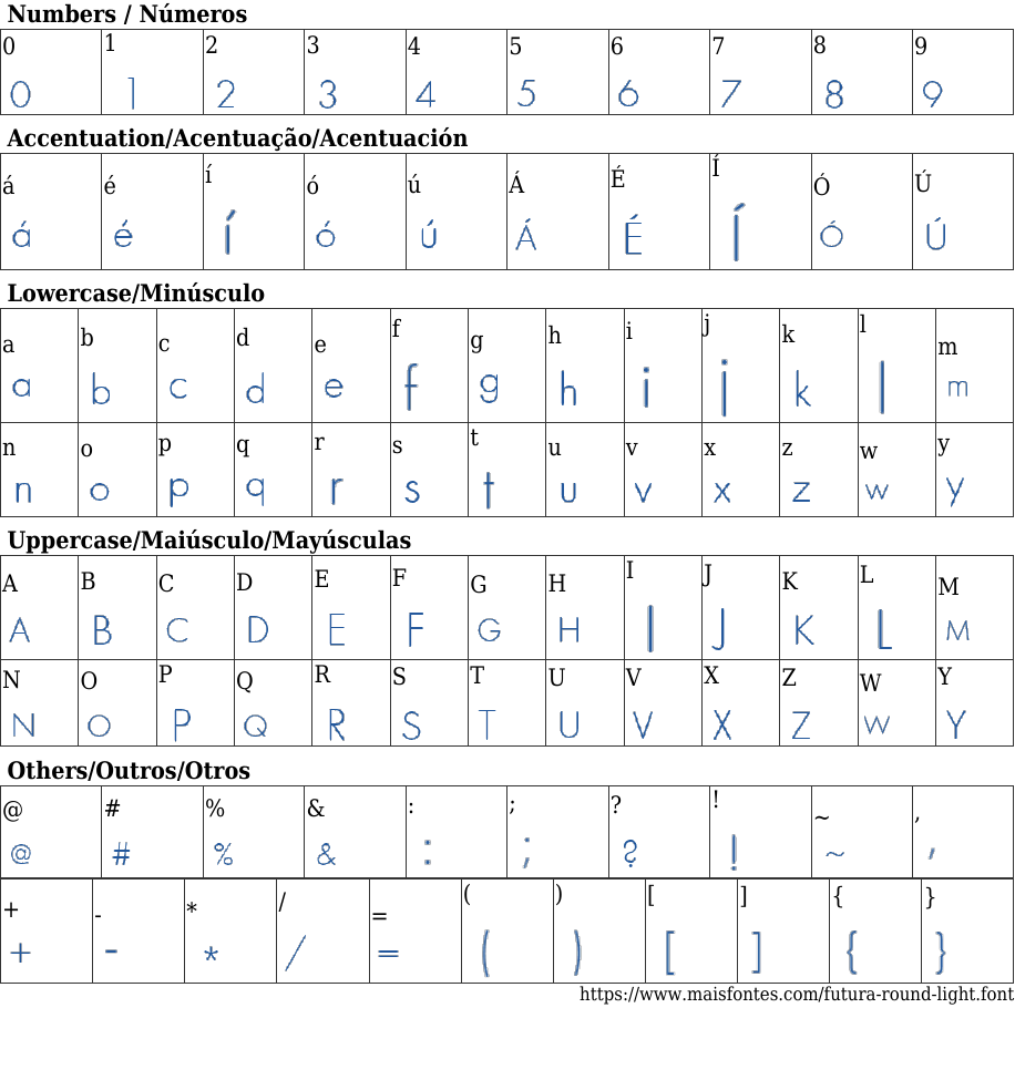 Futura Round Light Font: Free Download | MaisFontes