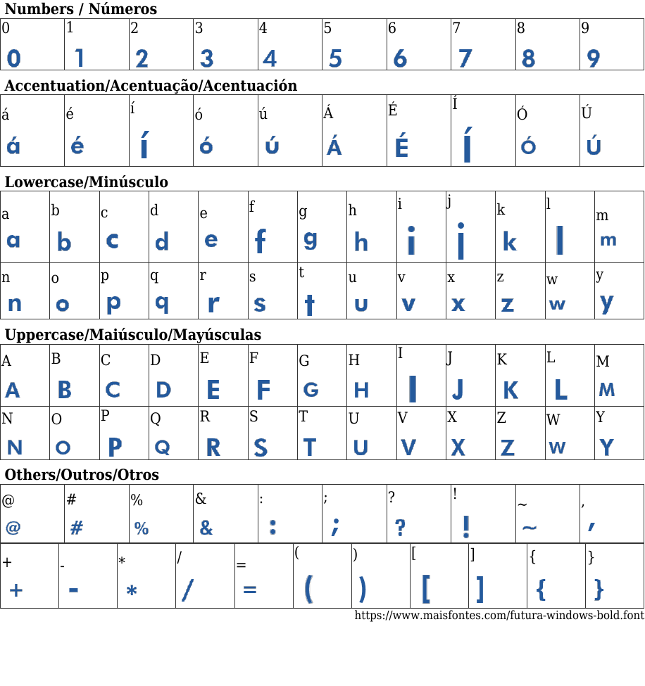 Futura Windows Bold：無料フォントをダウンロード | MaisFontes