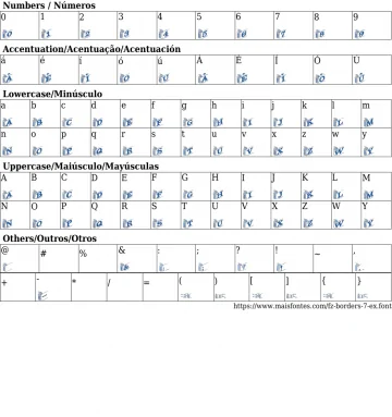 FZ BORDERS 7 EX: Free Font Download | MaisFontes