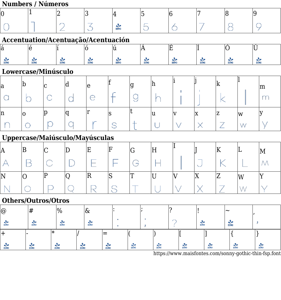 Sonny Gothic Thin: Download Free Font | MaisFontes
