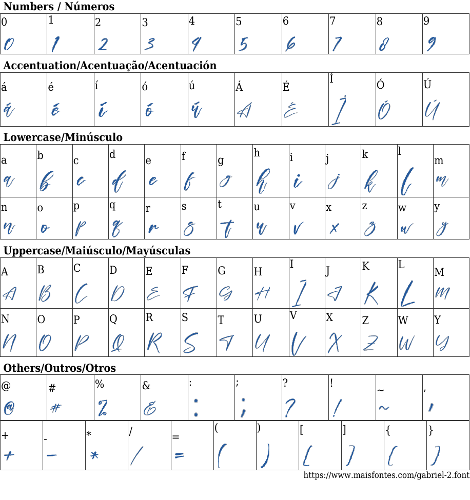 Gabriel Signature: Free Font Download | MaisFontes