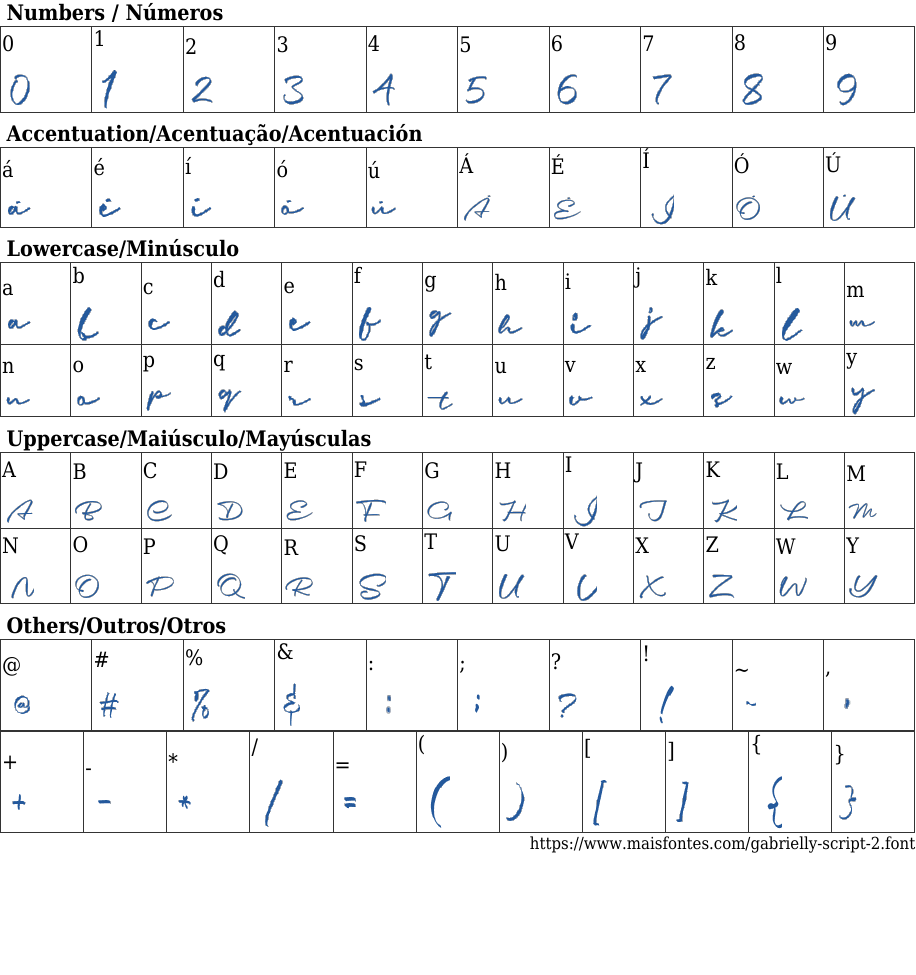 Gabrielly Script 2 Font: Free Download | MaisFontes