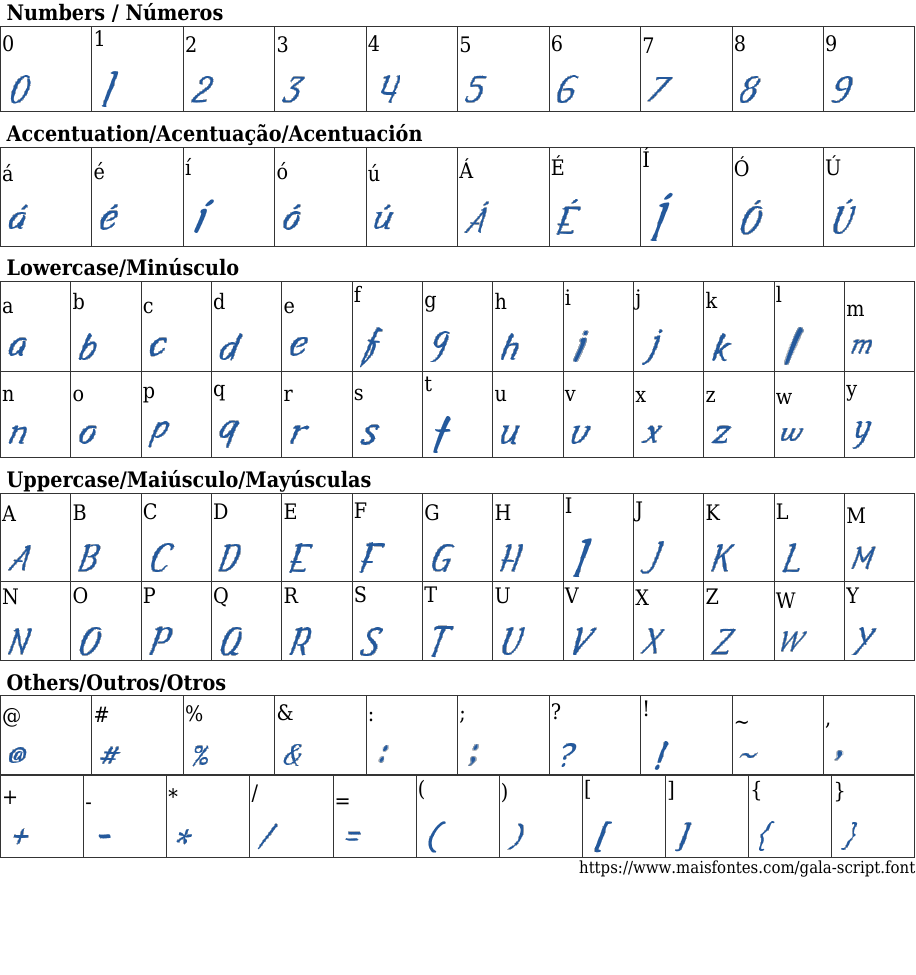 Gala Script: Free Font Download | MaisFontes