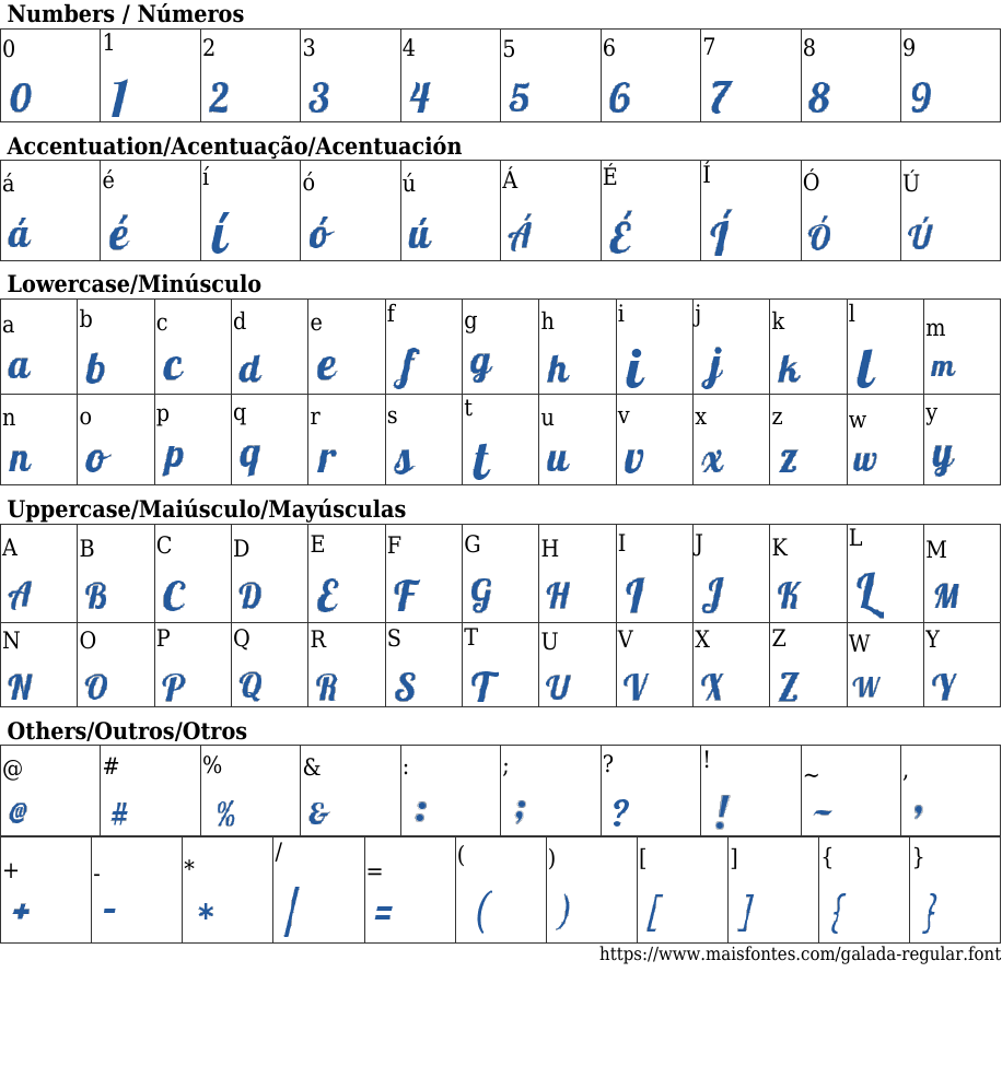 Galada Regular Font: Free Download | MaisFontes