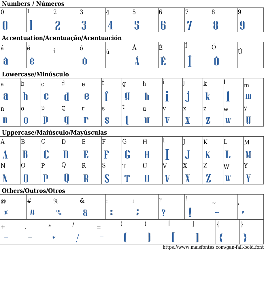 Gan Fall Bold: Baixar Fonte Grátis | MaisFontes