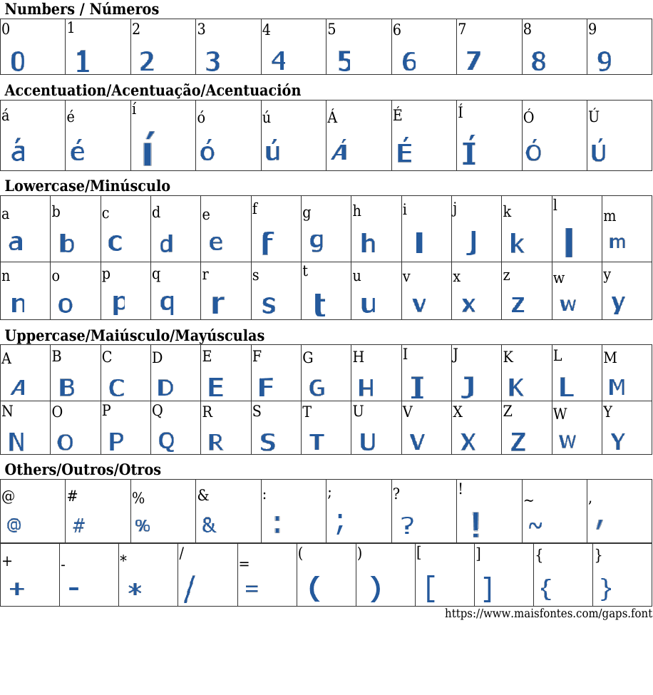 Gaps Font: Free Download | MaisFontes
