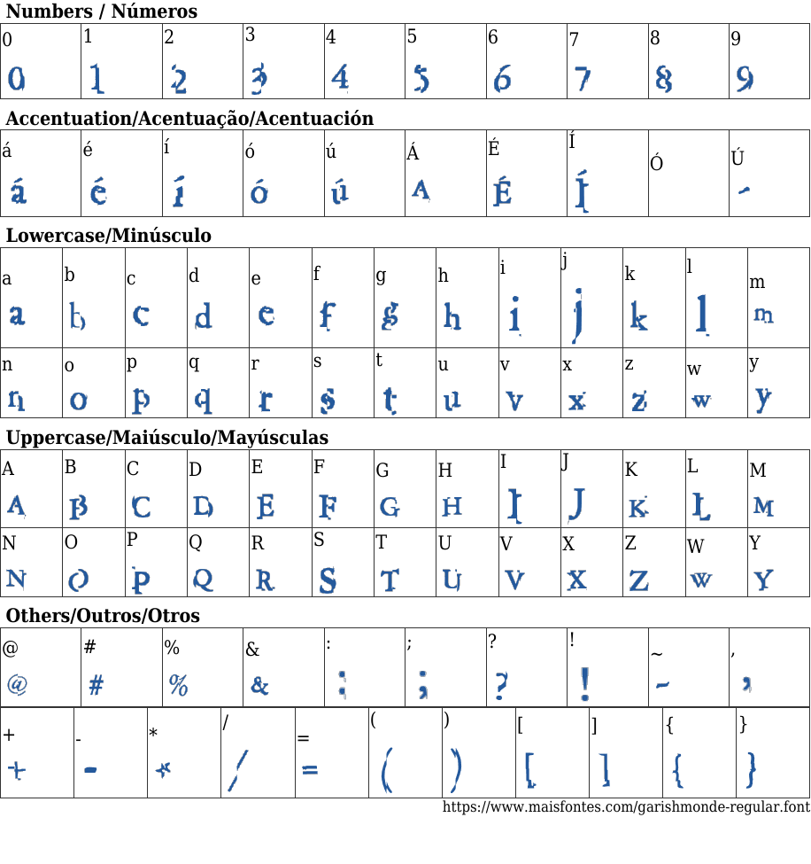 Garish Monde Regular: Free Font Download | MaisFontes