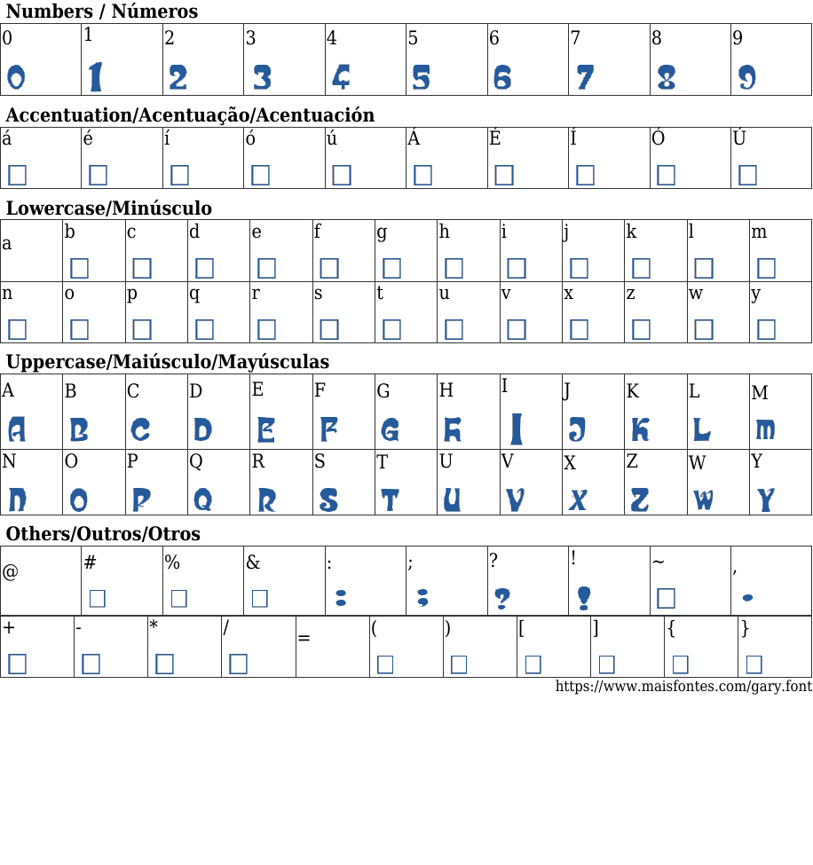 GARY: Baixar Fonte Grátis | MaisFontes