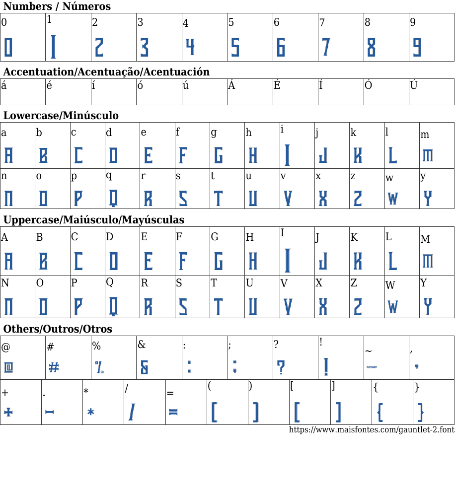 Gauntlet 2 Font: Free Download | MaisFontes