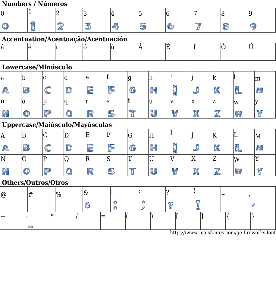 GE Fireworks: Descargar Fuente Gratis | MaisFontes