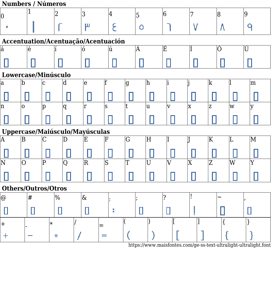 GE SS Text UltraLight: Baixar Fonte Grátis | MaisFontes