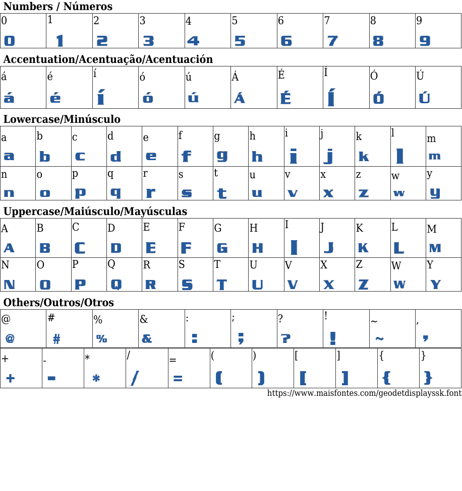 Geodet Display SSk Font: Free Download | MaisFontes