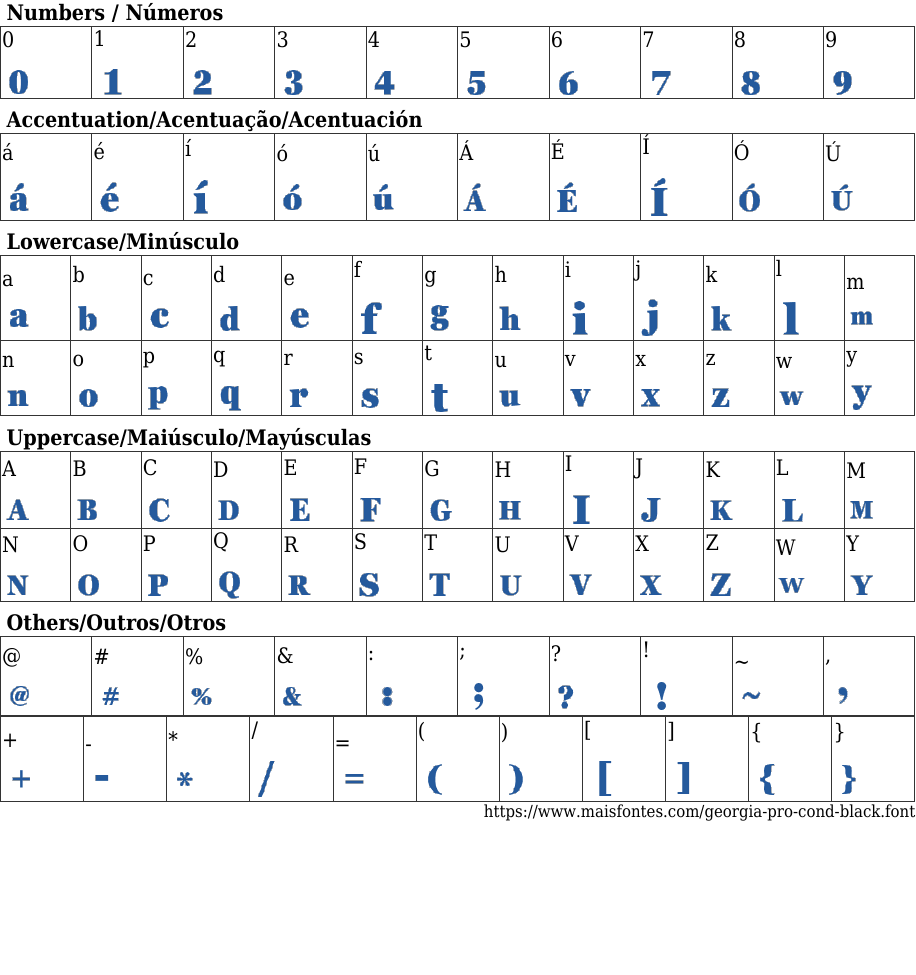 Georgia Pro Condensed Black: Free Font Download | MaisFontes