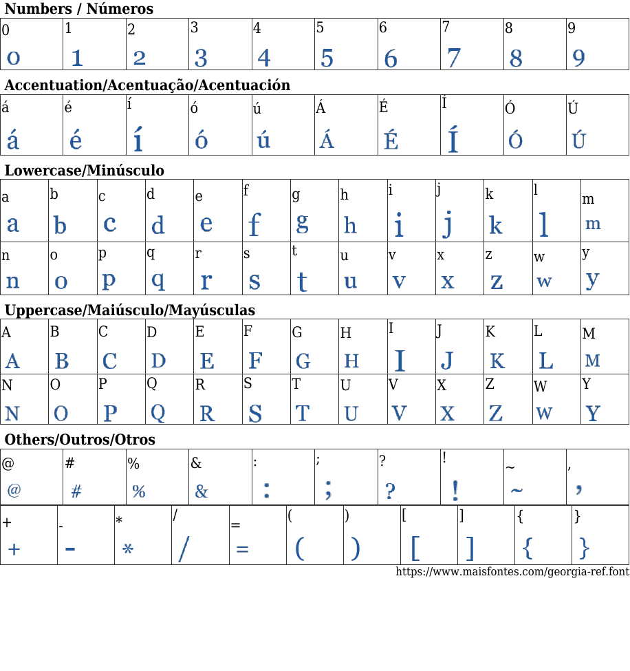 Georgia Ref: Free Font Download | MaisFontes