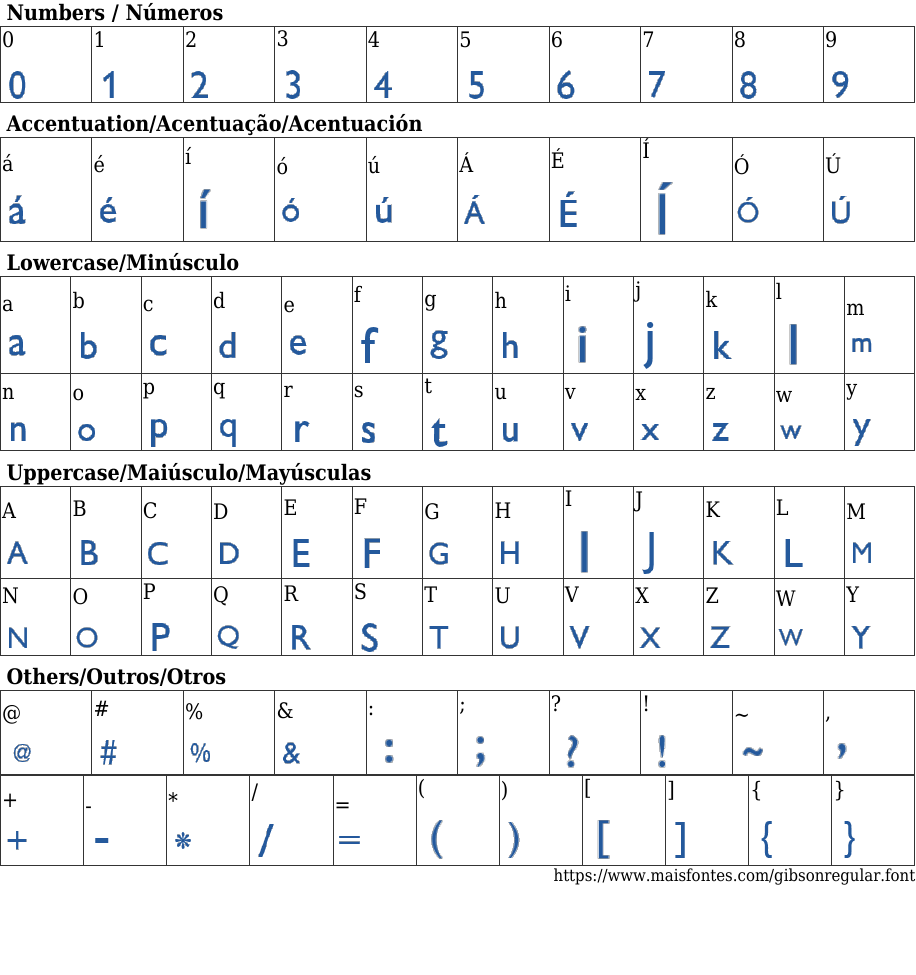 Gibson Regular Font: Free Download | MaisFontes
