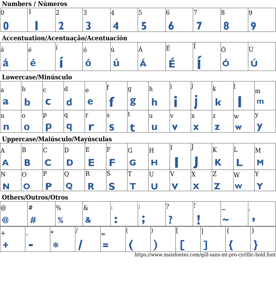 Gill Sans MT Pro Cyrillic Bold Font: Free Download | MaisFontes