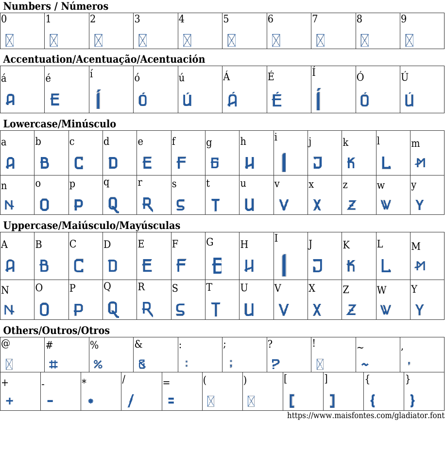 GLADIATOR: Free Font Download | MaisFontes