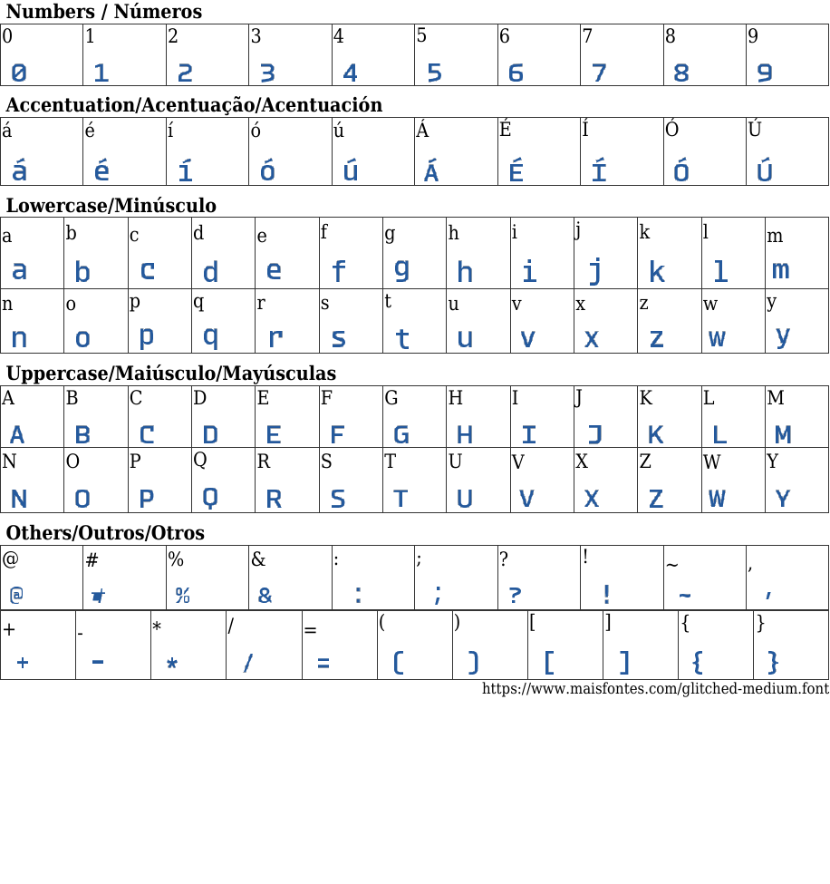 Glitched Medium 字体下载 | MaisFontes