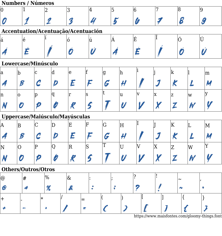 Gloomy Things: Free Font Download | MaisFontes