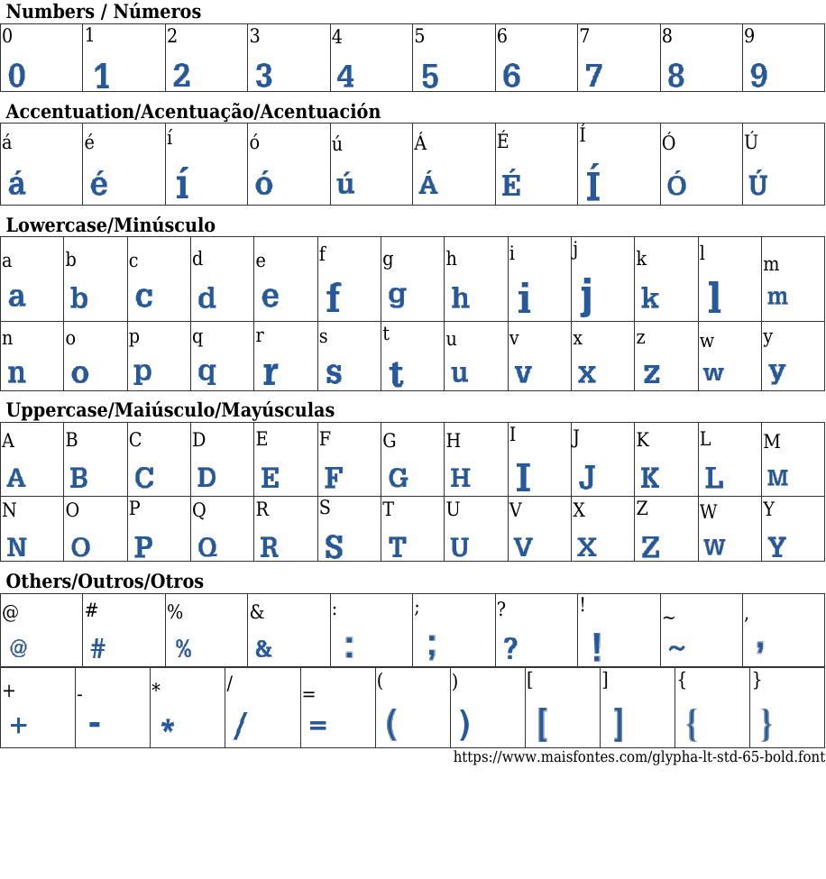 Glypha LT Std 65 Bold: Free Font Download | MaisFontes