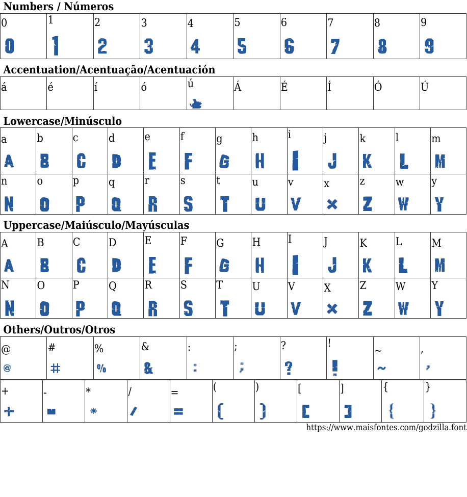 Godzilla font download | MaisFontes.com