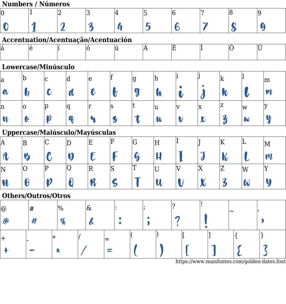 Golden Dates: Free Font Download | MaisFontes