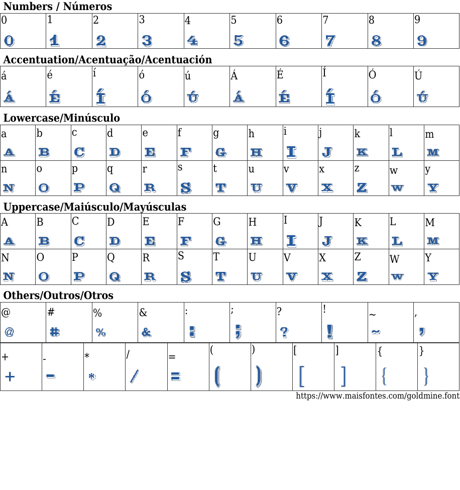 Gold Mine: Free Font Download | MaisFontes