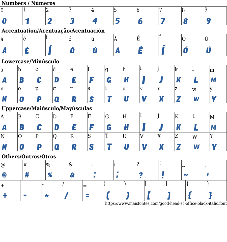 Good Headline SC Office Black Italic: Free Font Download | MaisFontes