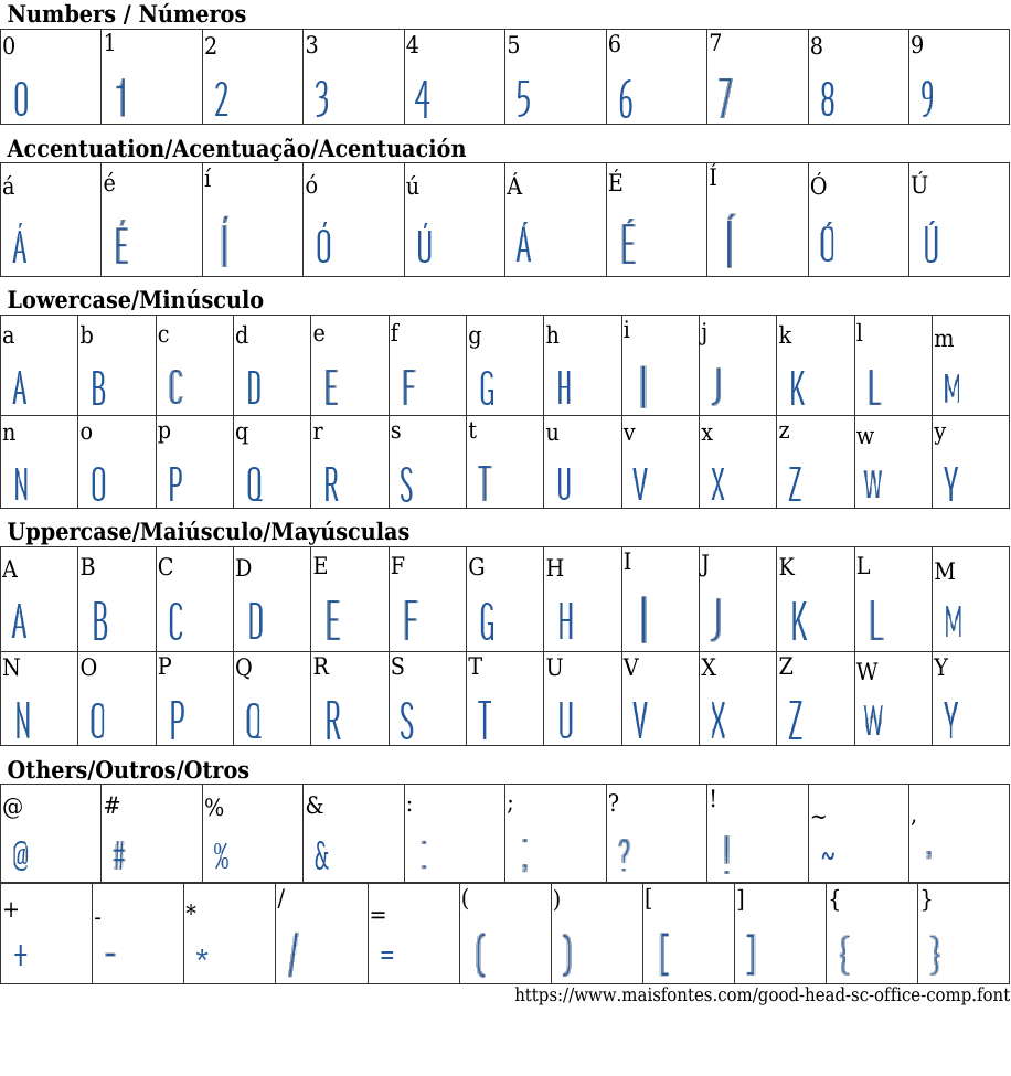Good Headline SC Office Compressed: Free Font Download | MaisFontes