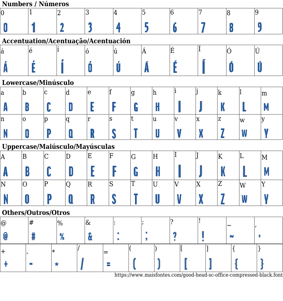 Good Headline SC Office Compressed Black: Free Font Download | MaisFontes