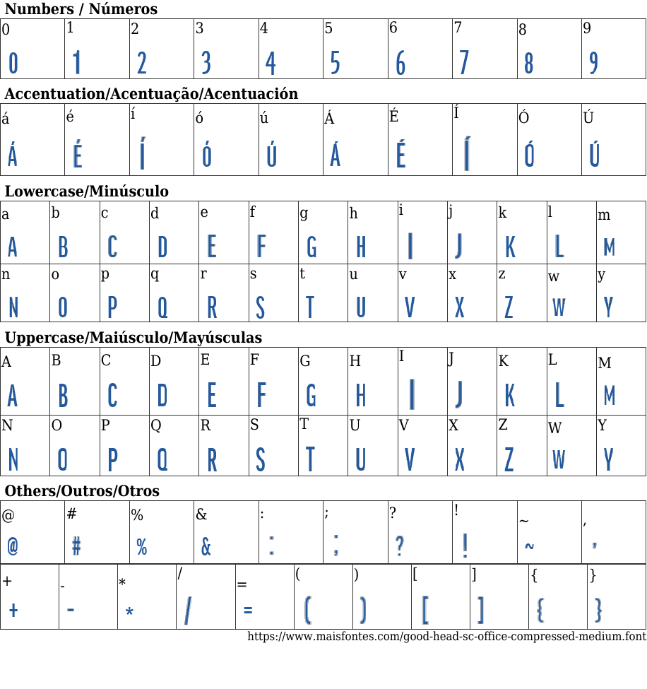 Good Headline SC Office Compressed Medium: Free Font Download | MaisFontes
