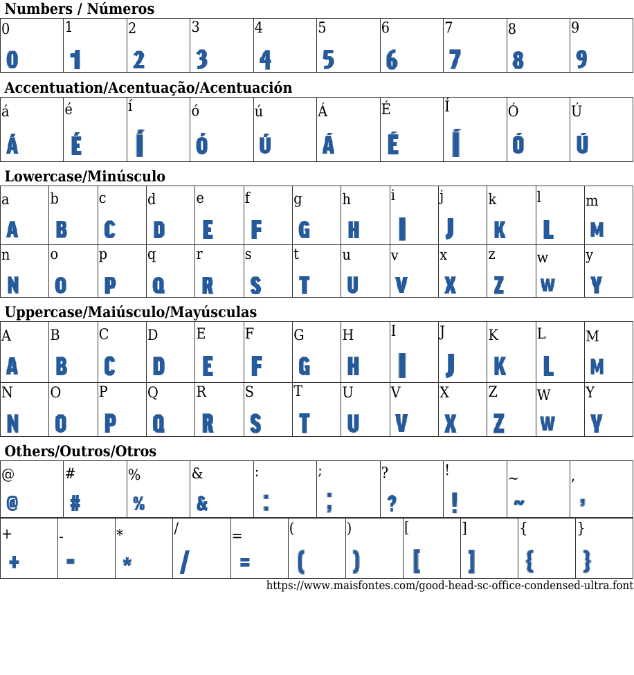 Good Headline SC Office Condensed Ultra: Free Font Download | MaisFontes