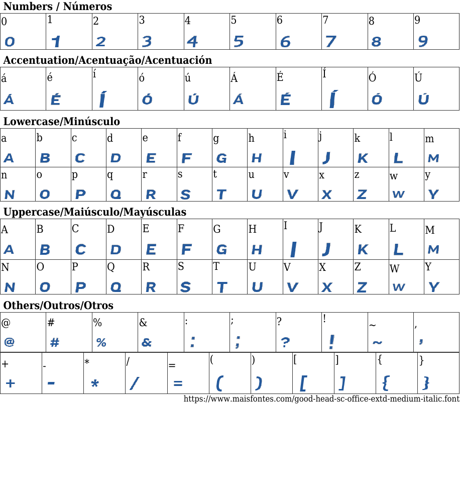 Good Headline SC Office Extended Medium Italic: Free Font Download ...