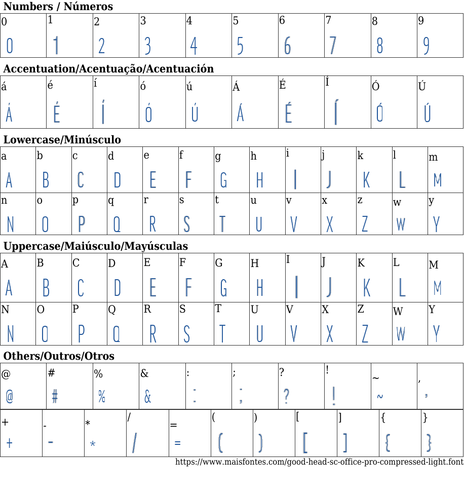 Good Headline SC Office Pro Compressed Light: Free Font Download ...