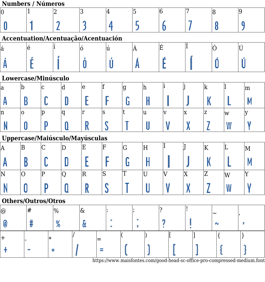 Good Headline SC Office Pro Compressed Medium: Free Font Download ...