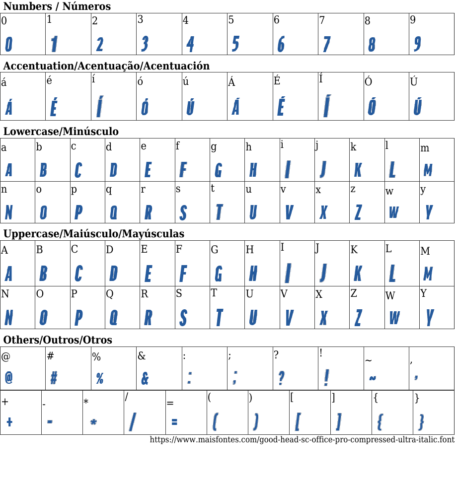 Good Headline SC Office Pro Compressed Ultra Italic: Free Font Download ...