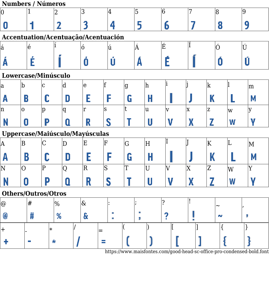 Good Headline SC Office Pro Condensed Bold: Free Font Download | MaisFontes