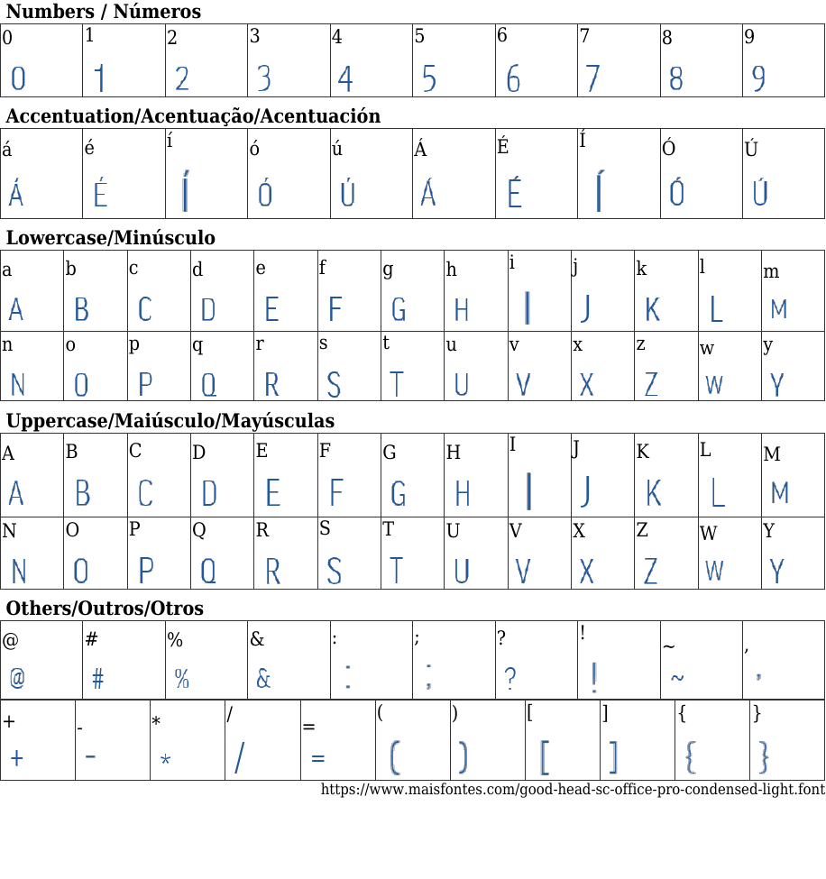 Good Headline SC Office Pro Condensed Light: Free Font Download ...