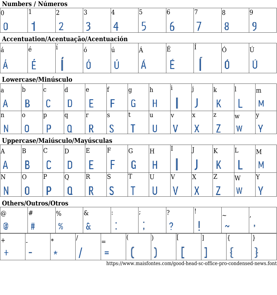 Good Headline SC Office Pro Condensed News: Free Font Download | MaisFontes