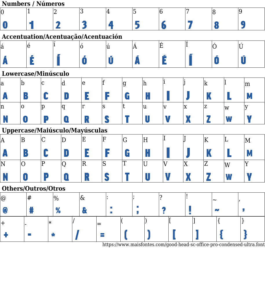 Good Headline SC Office Pro Condensed Ultra: Free Font Download ...