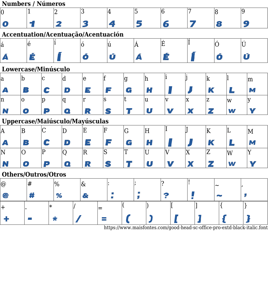 Good Headline SC Office Pro Extended Black Italic: Free Font Download ...
