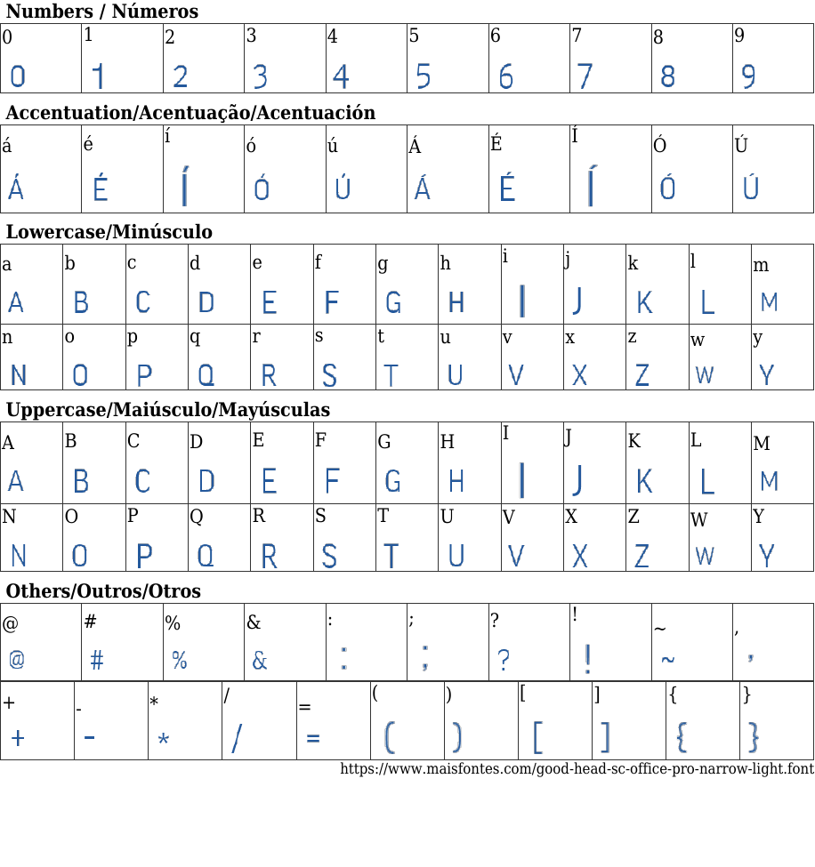 Good Headline SC Office Pro Narrow Light Font: Free Download | MaisFontes