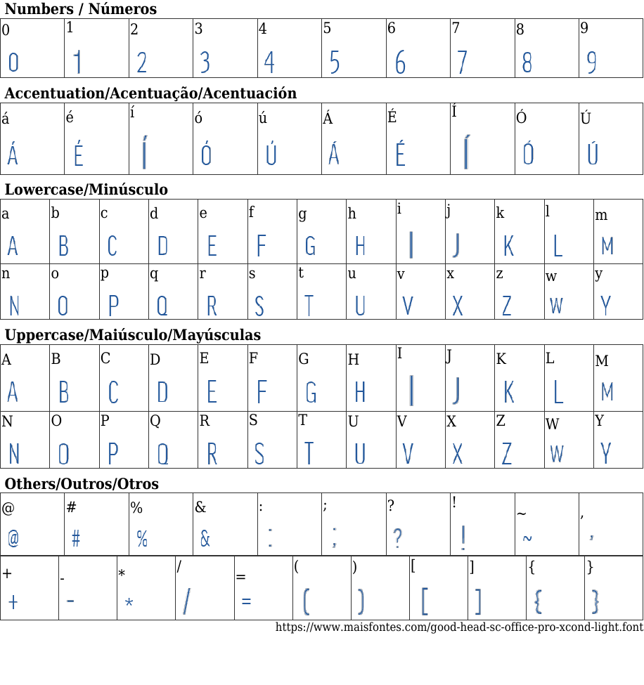 Good Headline SC Office Pro XCondensed Light: Free Font Download ...