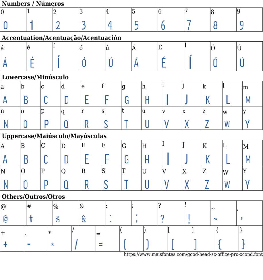 Good Headline SC Office Pro XCondensed: Free Font Download | MaisFontes