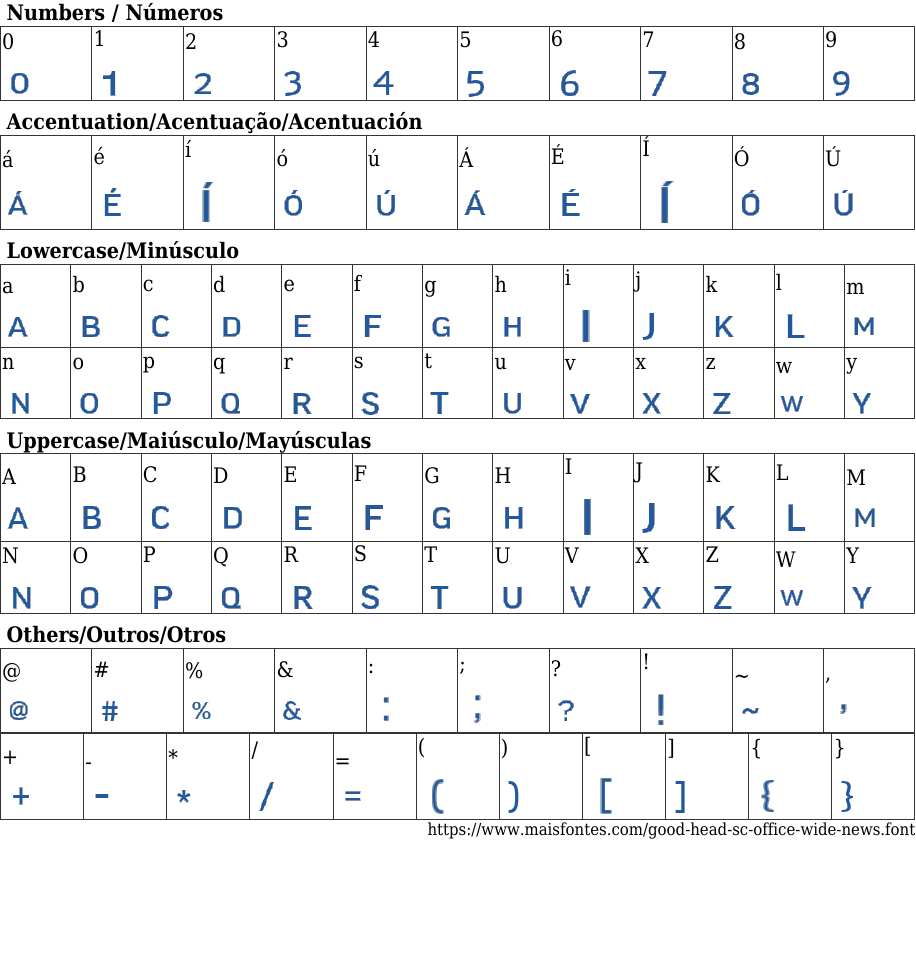 Good Headline SC Office Wide News: Free Font Download | MaisFontes