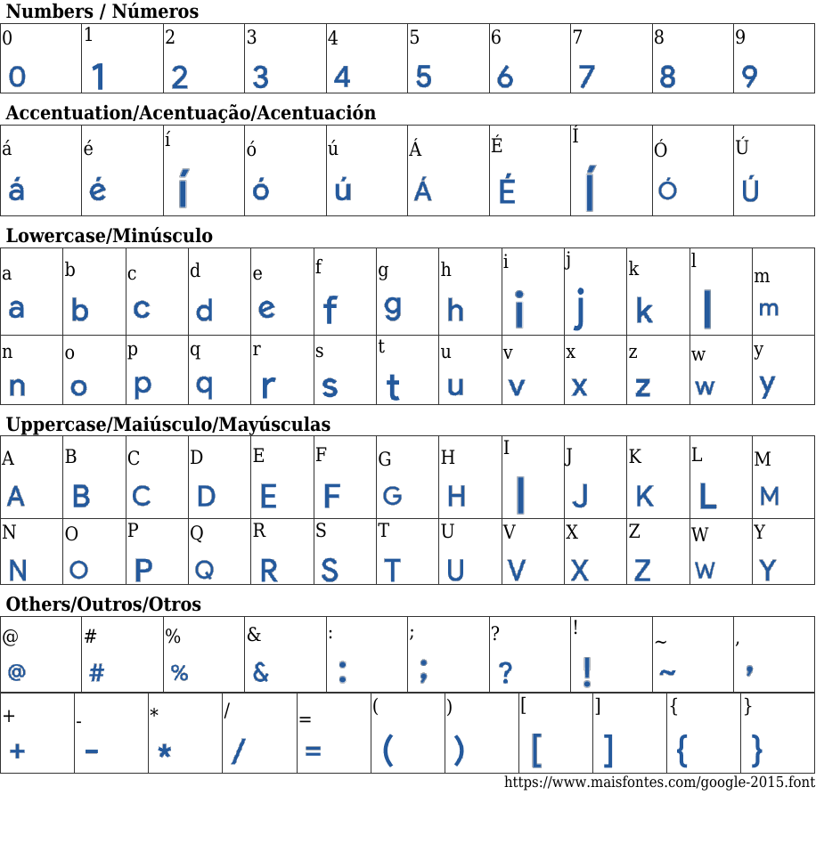 Google 2015: Free Font Download | MaisFontes
