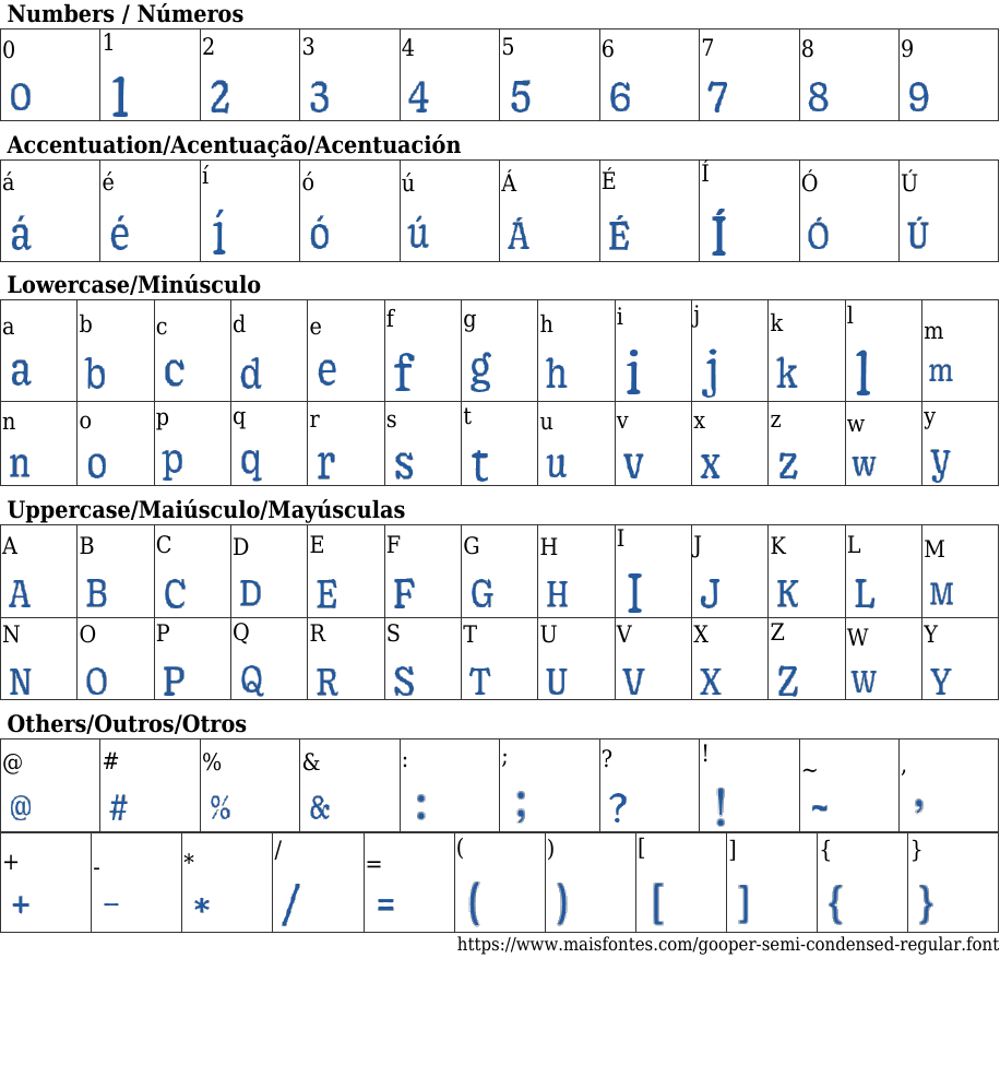 Gooper Semi Condensed Regular: Free Font Download | MaisFontes