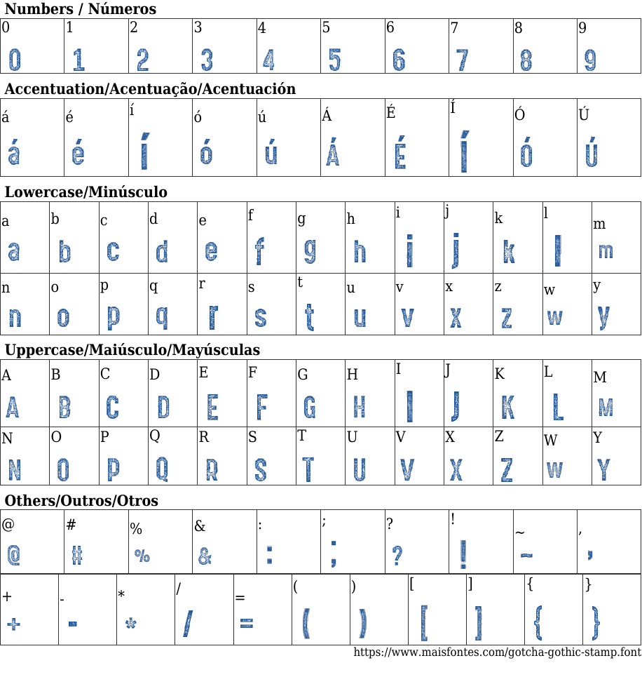 Gotcha Gothic Stamp: Free Font Download | MaisFontes