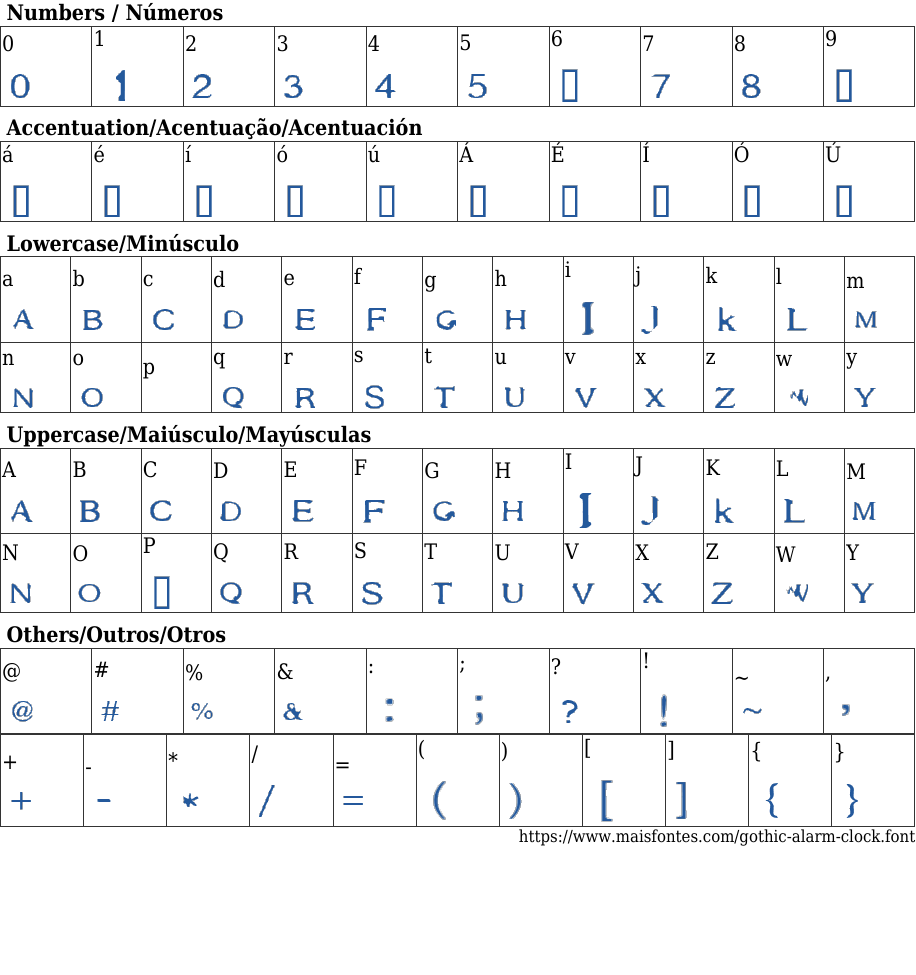 Gothic Alarm Clock: Baixar Fonte Grátis | MaisFontes