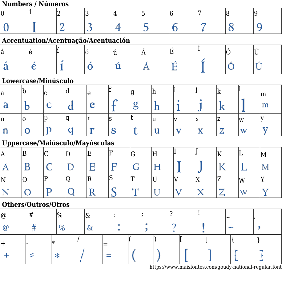 Goudy National Regular: Free Font Download | MaisFontes